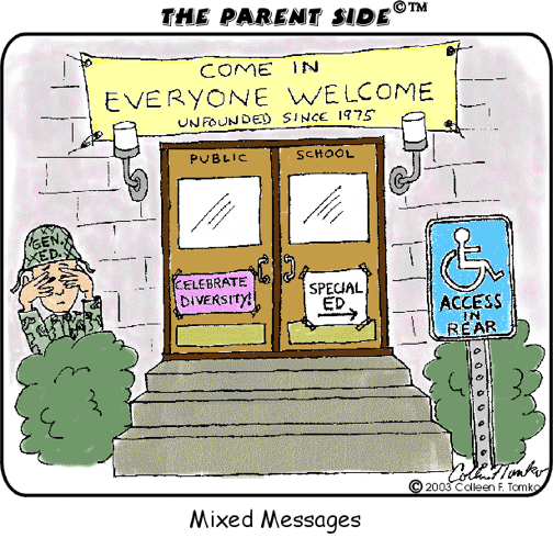 Least Restrictive Environment Cartoon Instructional Leader